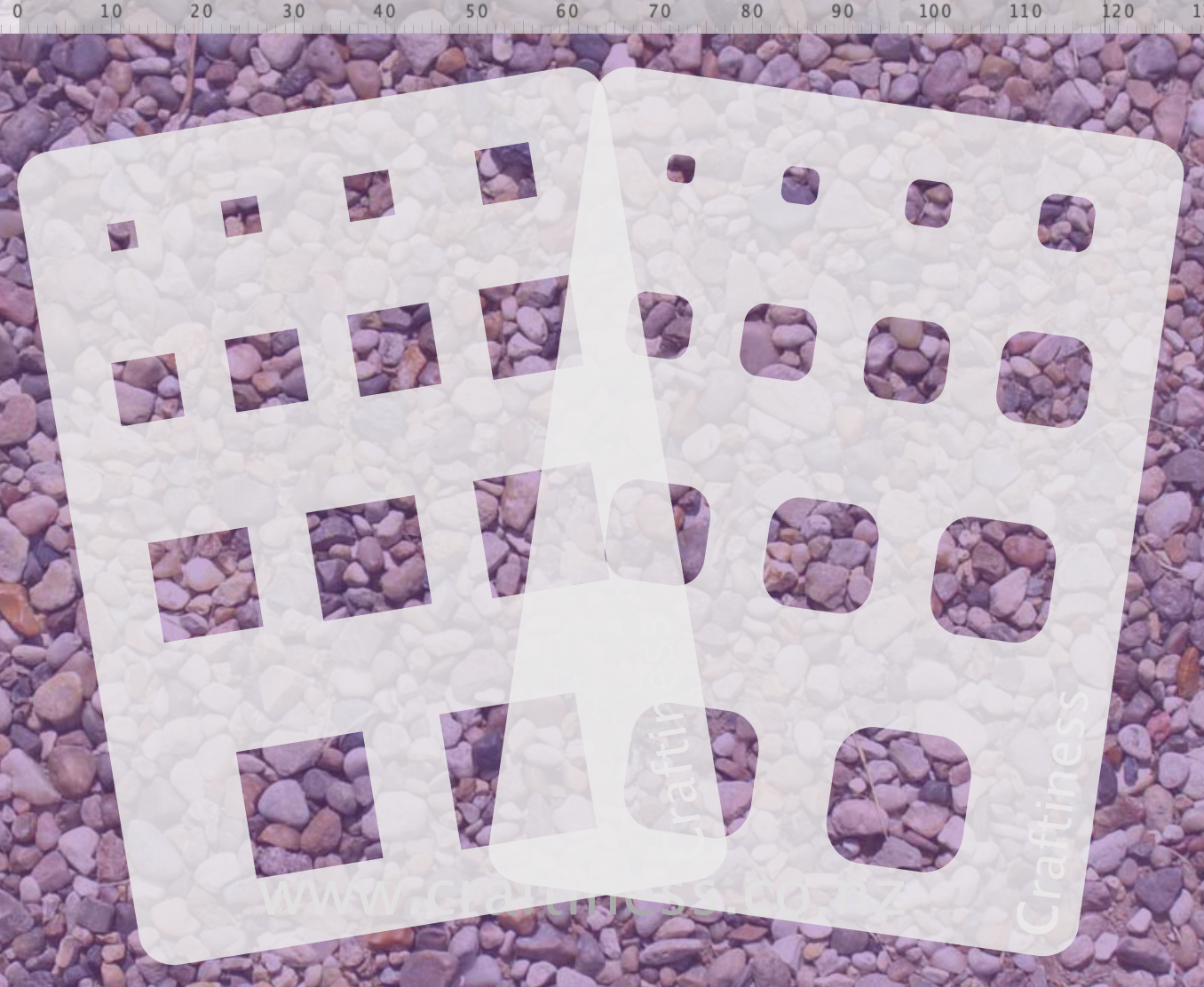 Mini Squares Stencils – CraftiNess
